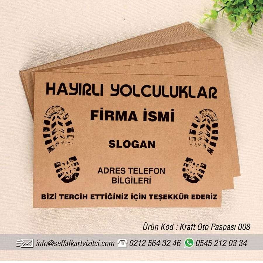 Kraft Kağıt Oto Paspas – Türkiyenin En Kaliteli Şeffaf Kartvizit Üreticisi
